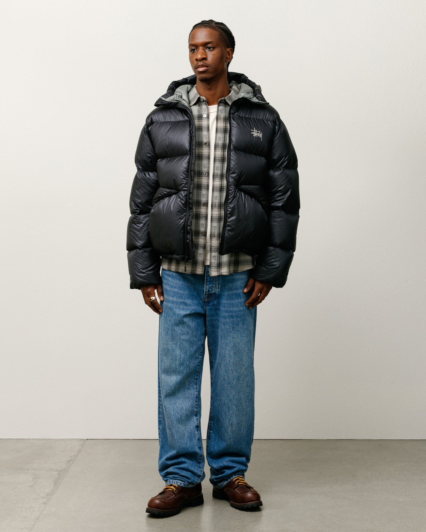 Down Parka Micro Ripstop – Phantom Black | Outerwear | Stüssy