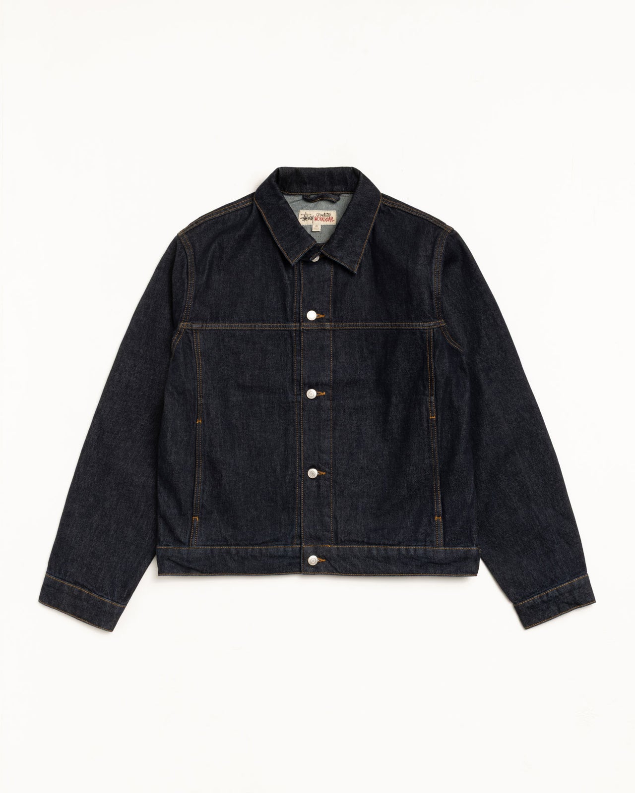 Trucker Jacket Denim in rinsed indigo – Stüssy