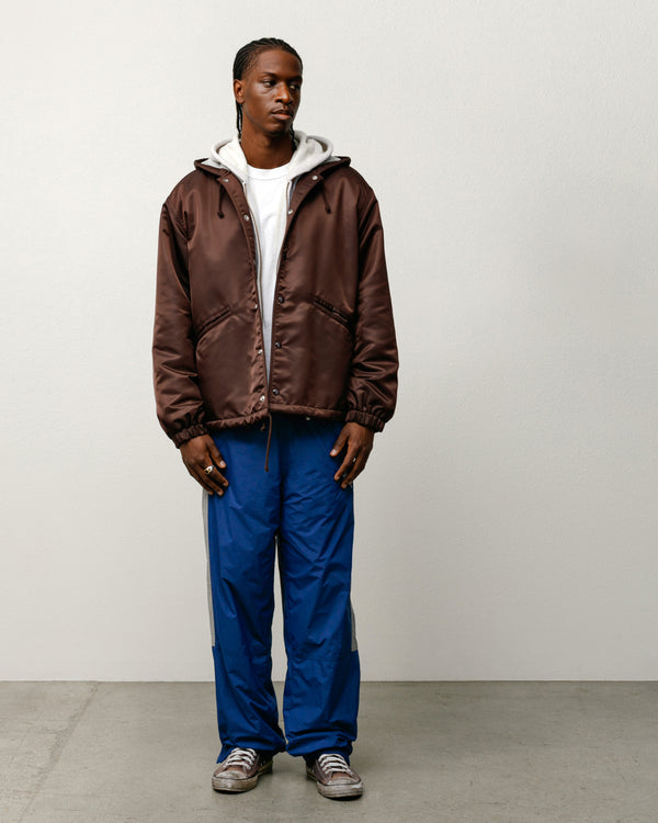 Hooded Coaches Jacket – Brown | Outerwear | Stüssy