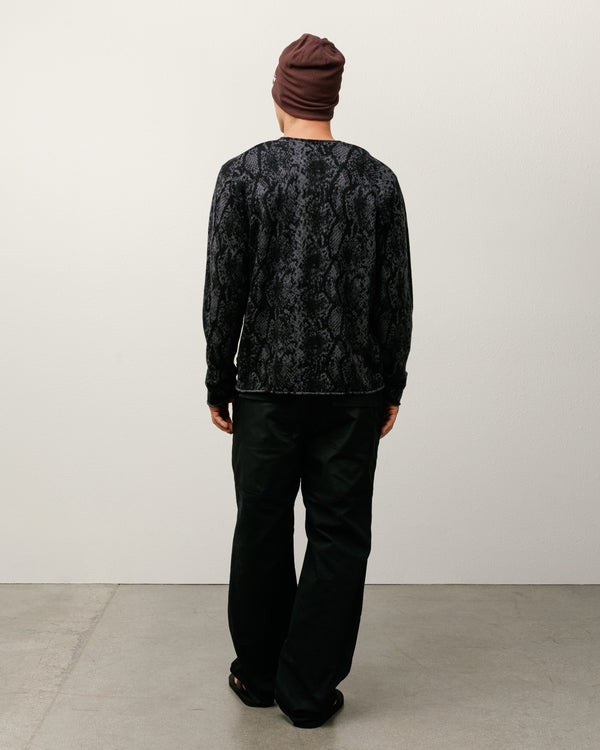 Python Fine Wool Sweater – Charcoal | Sweaters & Knits | Stüssy