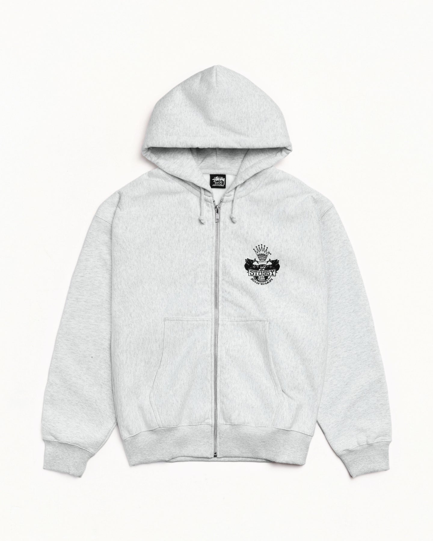 Built To Last Zip Hoodie – Ash Heather | Sweats | Stüssy